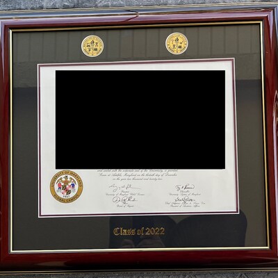 Four Certificate Frame Degree Framing Holds 4 Diploma Quadruple Documents Framing Professional ...