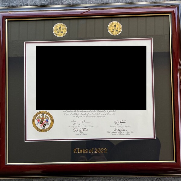 Four Certificate Frame Degree Framing Holds 4 Diploma Quadruple Documents Framing Professional ...