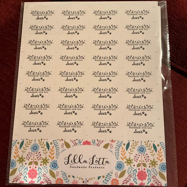 Fabric Sewing Labels, 40x Sew-on, or 16x,fold-over, Iron-on, Cotton, to ...