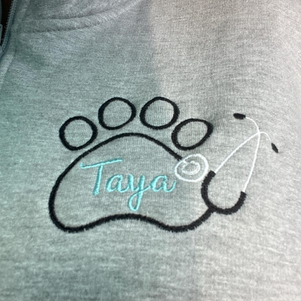 Vet Gift, Monogrammed Veterinarian Shirt, Vet Tech, Stethoscope, Dog ...