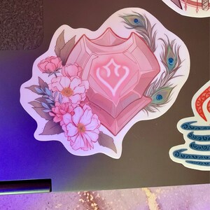 FFXIV Starbird and Elpis Flower Waterproof Vinyl Sticker Set Final ...
