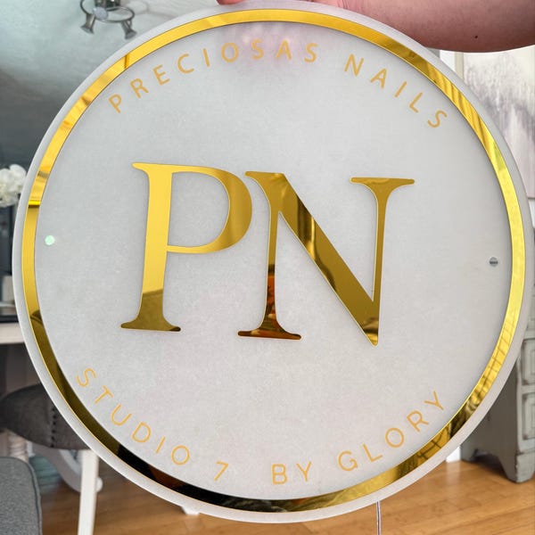 3D Acrylic Business Logo Sign, Custom Acrylic Signs, Real Estate Logo ...