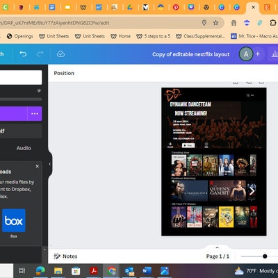 Editable Canva Flix Template Custom Canva Movie Poster Template ...