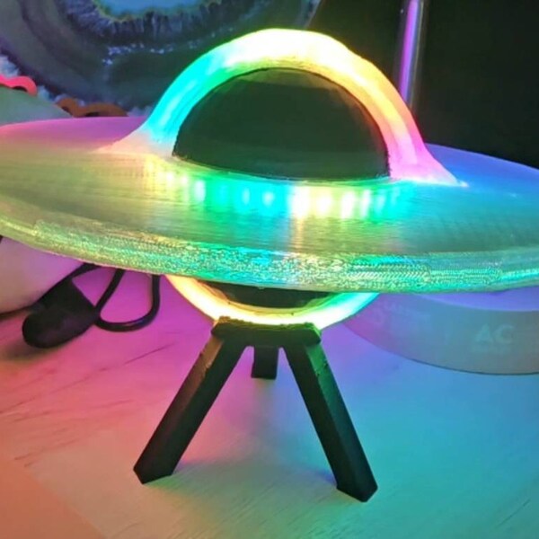 UFO Lamp Space Ship X Files Alien Desk Lamp Table Lamp - Etsy