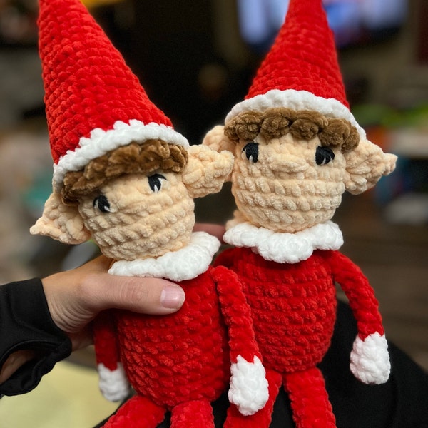 Jingles the Elf Crochet Pattern. No Sew Amigurumi Rag Doll With ...