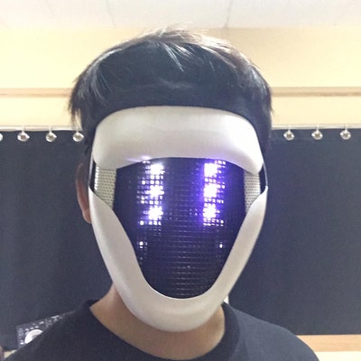Cyborg M2 Robot LED Mask HUBOPTIC® DJ Mask Sound Reactive Light up Mask ...