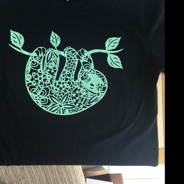 Sloth, Zentangle Paper Cut Svg / Dxf / Eps / Files and Pdf / Png ...