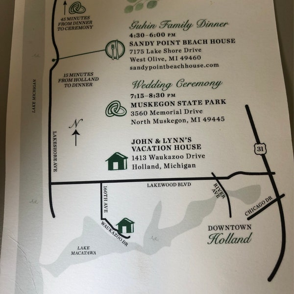 Wedding Map Custom Design / Printable DIY Digital File / Welcome Bag ...