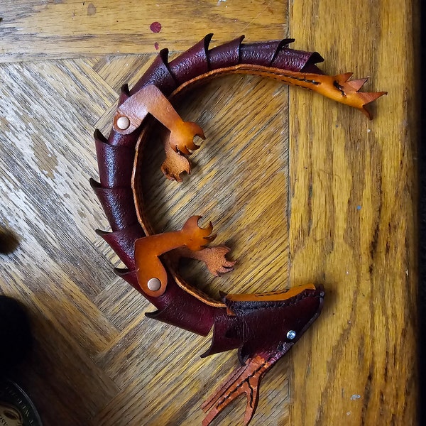 PDF Pattern Leather Articulated Small Dragon - Etsy