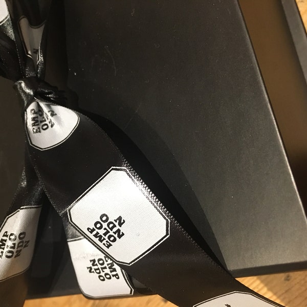 Business Branded 25mm Personalised Printed Ribbon - Business Gift Wrap ...