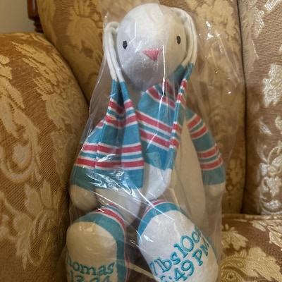 Plush Bunny From YOUR Baby's Hospital Receiving Blanket - Etsy