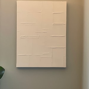 Textured Minimalist Canvas Art Custom Art Home Decor - Etsy