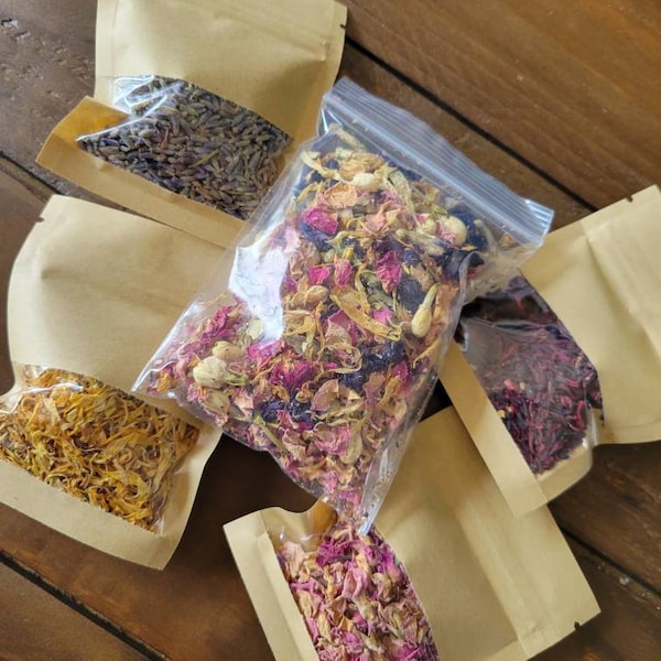 Dried Flowers Sample Packs, Great for Roller Bottles for Essential Oils ...