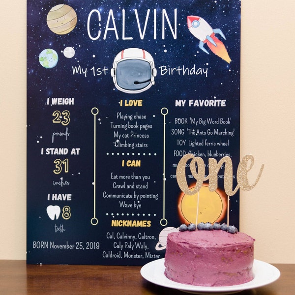 Space Milestone Sign, Rocket, Outer Space, Baby Boy Milestone ...