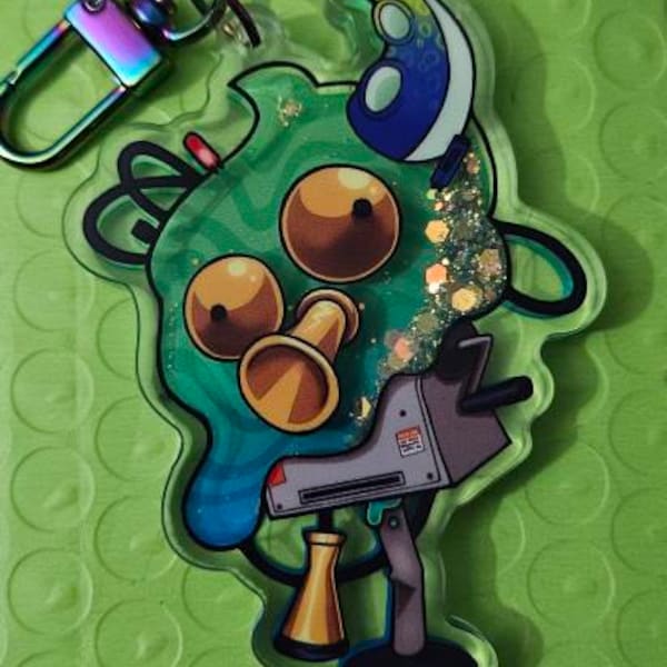 B GRADE Splatoon Tartar and Smollusk Liquid Shaker Keychains - Etsy