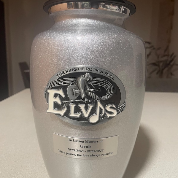 825 Elvis Adult Metal Cremation Funeral Urn - Etsy