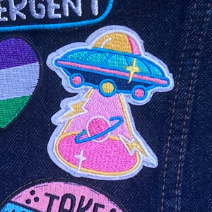 Spaceship Patch, UFO, Patch Space, Iron on Patch,space Patch, Embroidery Patch Sew on Patch ...