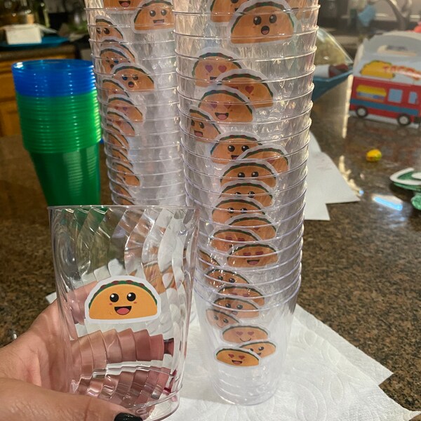 Taco Emoji Sticker Sheet for Crafting, Journaling, Scrapbooking, Cute ...