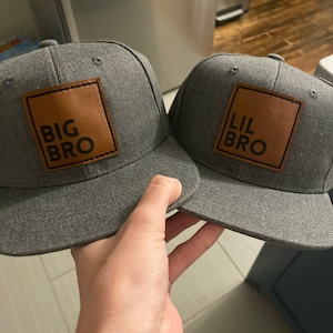Brother Matching Sibling Hats, Big Bro, Lil Bro Snapback Caps, Big ...