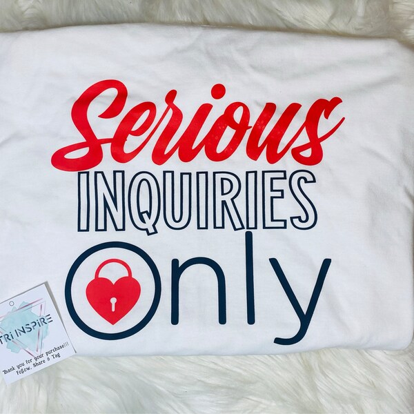 Serious Inquiries Only SVG, Dxf, Eps, and Png Digital Design - Etsy