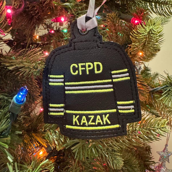 Firefighter Helmet Shield Keychain, Personalized Fireman, Fire Wife Bag ...