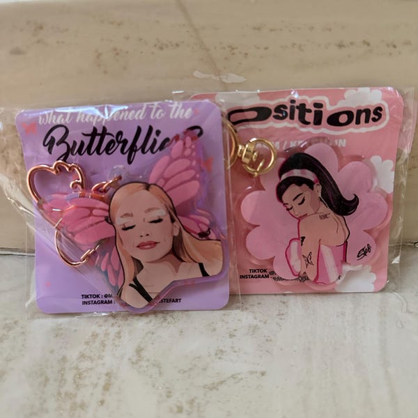 Ari Inspired Keychain - Ari Keychain - Butterfly Holographic Keychain ...