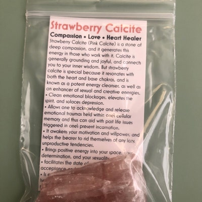 Strawberry Calcite Rough Calcite Raw Red Calcite Crystal Healing ...