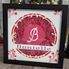 3D Custom Name Shadow Box, Floral SVG, Layered Paper Art, Personalized ...