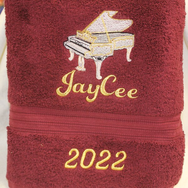 Grand Piano - Machine Embroidery Design by Sue Box - 2 Sizes ...