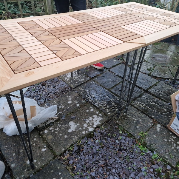 Solid 1 Round Rebar Coffee Table Leg Set of 2 coffee Table Legs, Metal ...