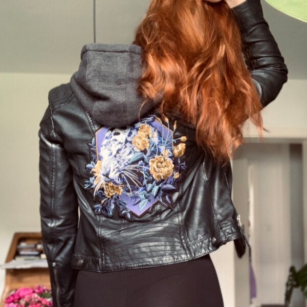 Tiger Back Patch, Embroidered Tiger, Emo Patches, Patches for Jackets ...