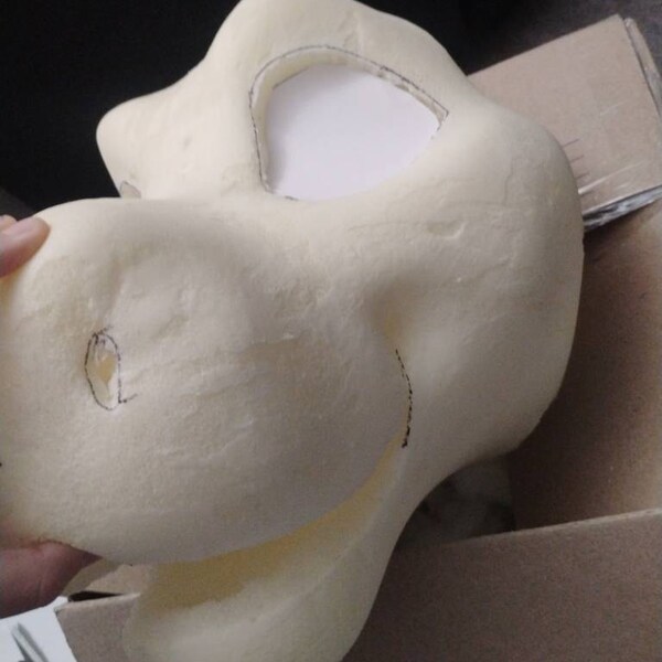 Furry Fursuit Worm on a String Head Base 3D Printedone Size Fits Most ...