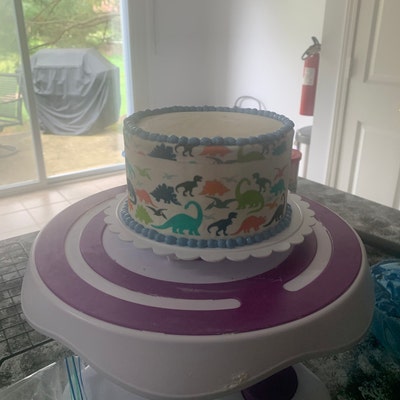 Dinosaurs Edible Cake Border Decorations Set of 3 Strips - Etsy