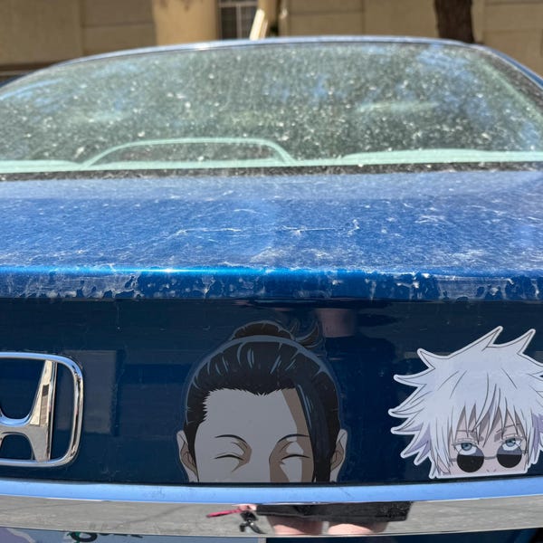 Anime Mascots Peeker Sticker | Anime Peeking Decal - Etsy