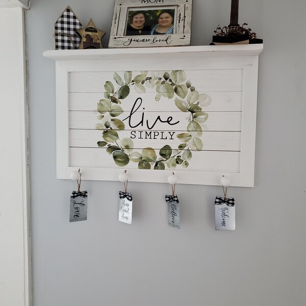 Farmhouse Galvanized Metal Ornaments - Etsy