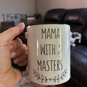 Mama With a Masters Coffee Mug Mug for Mom With Master's - Etsy