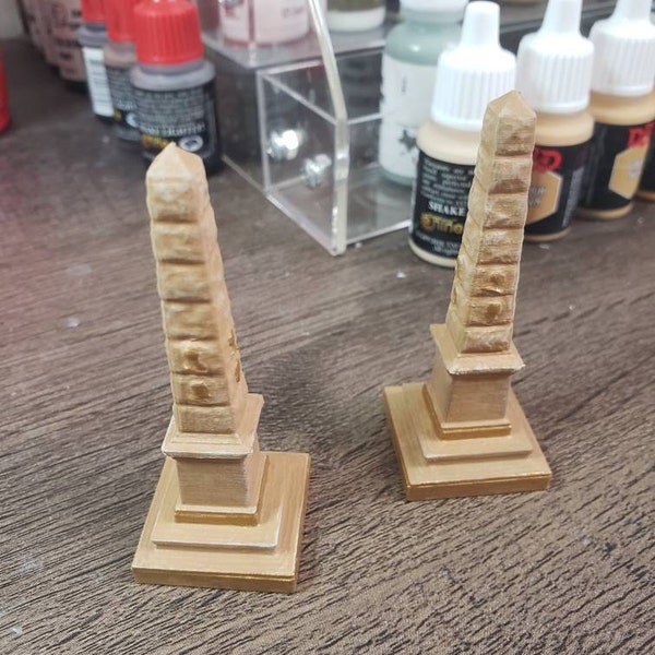 Dnd Obelisk Set Monolith Ancient Monument Runes Hieroglyphs Tabletop ...