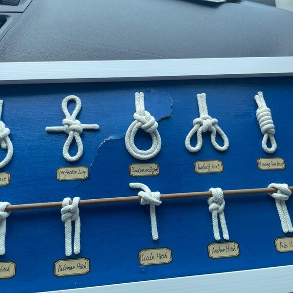 Big Nautical Wall Decor- Nautical Knot,framed Nautical Knots,coastal ...