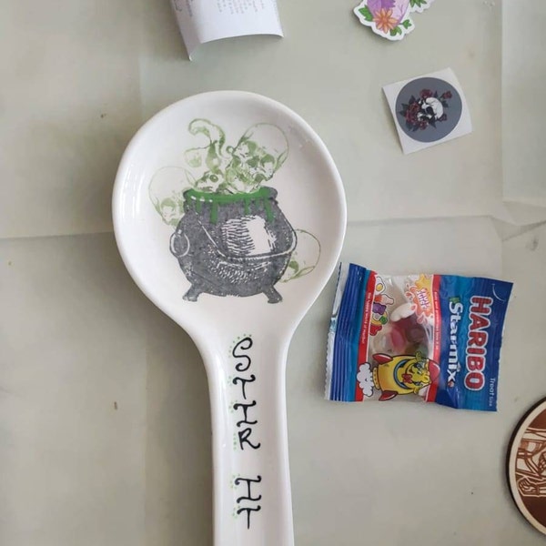 Gothic Spoon Rest, Bat Spoon Rest, Spooky Spoon Rest, Halloween Spoon ...