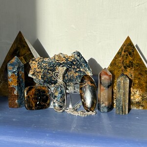 MENDIP DULCOTE AGATE Potato Stone Fluorescent Polished Slice Mineral ...