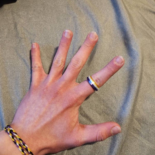 LGBTQ Fidget Rings, Pride Flag Fidget Rings, Pride Month, LGBTQ Flag ...