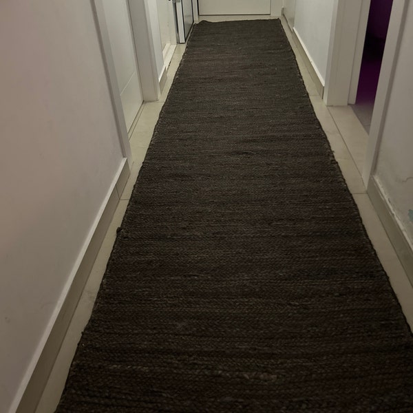 Southwestern Navajo Wool Jute Area Rug Vintage Kilim Pattern Handmade ...