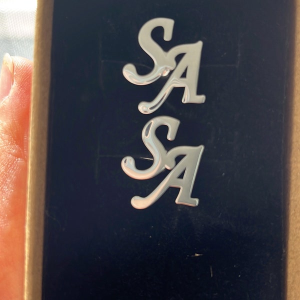 1 Pair Personalized Name Cufflinks Custom Cufflinks Groomsmen Gift ...