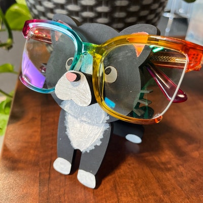 Cat Eyeglass Holder Digital File SVG for Laser 3D - Etsy