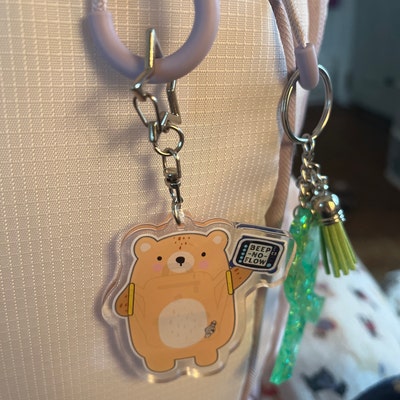 Keychain No Flow Bear kangaroo Joey Pump G-tube, GJ Epoxy Keychains - Etsy