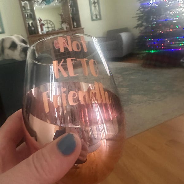 Personalized/custom Stemless Wine Glasses Rose Gold - Etsy