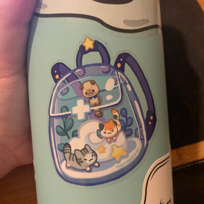 Vinyl Sticker transparent First Meow Kit Kittens Bag - Etsy