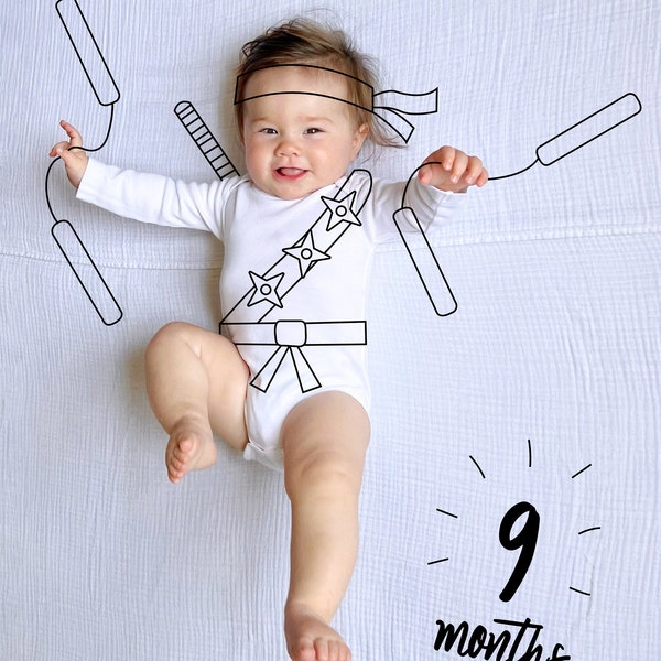 CURRENT CUSTOMERS ONLY** 1 Monthly Baby Illustration/drawing - Etsy