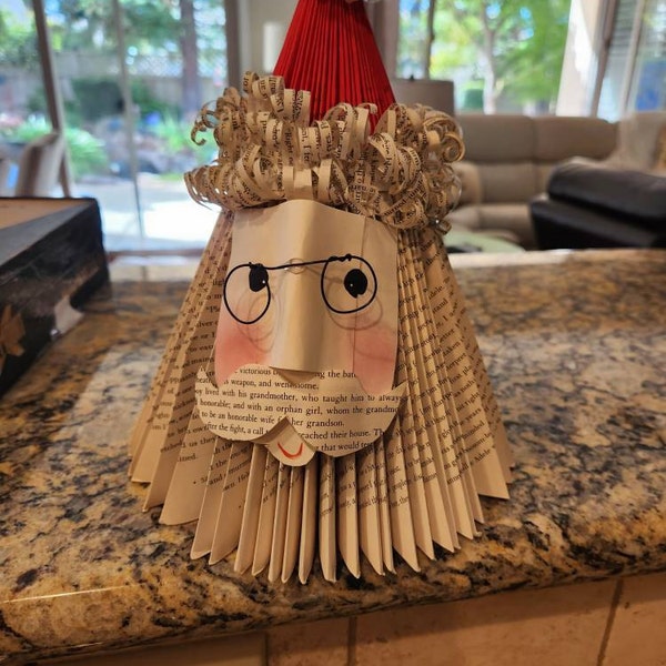 Book Page Santa - Etsy