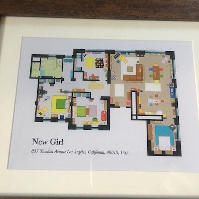 New Girl TV Show Apartment Floor Plan New Girl TV Show Layout New Girl ...